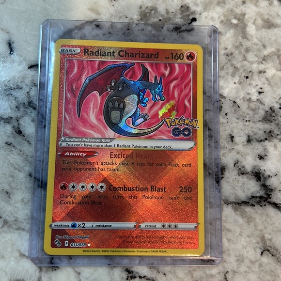 Pokemon | Games | Pokmon Pokmon Go Radiant Charizard Card | Poshmark